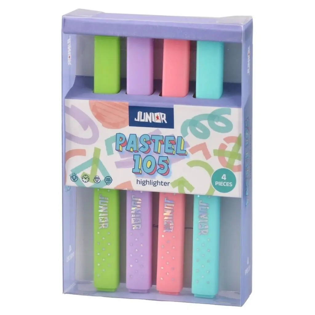 Set tekst markera Neo pastel