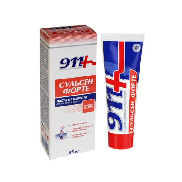Maska za kožu glave protiv peruti i seboreje "911 SULSEN FORTE", 85 ml