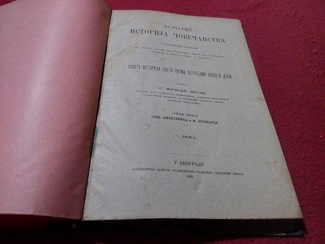 Kulturna istorija čovečanstva 1881 godina