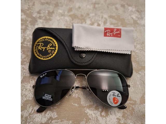 Ray Ban Aviator Crno Staklo i Crn Ram Polarizovane