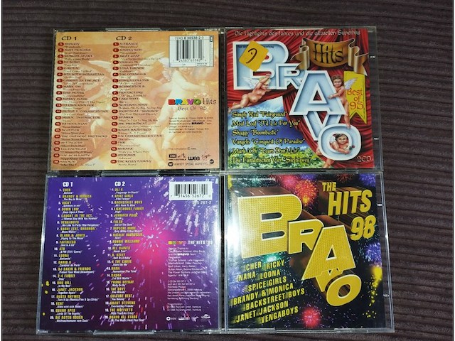 Bravo Hits~Best of `95+`98 - Various Artists 2+2 CDs