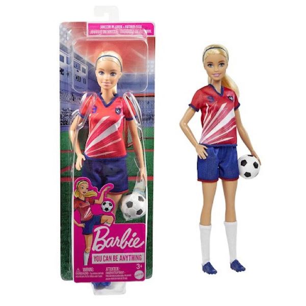 BARBIE LUTKA YOU CAN BE ANYTHING FUDBALER