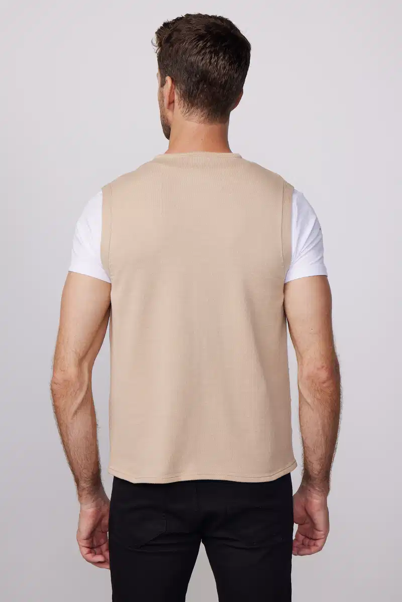 Slim Fit Pleteni Prsluk