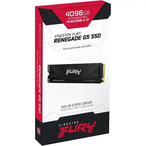 SSD M.2 NVMe 4TB Kingston FURY Renegade SFYR2S/4T0 14800MBs/14000MBs