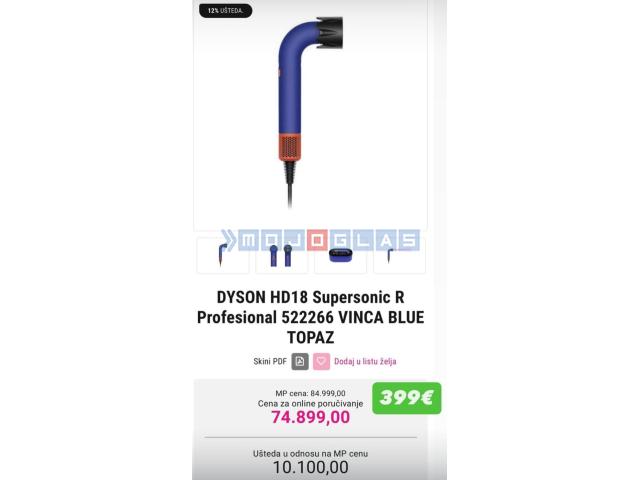 DYSON HD18 SUPERSONIC profesionalni fen za kosu