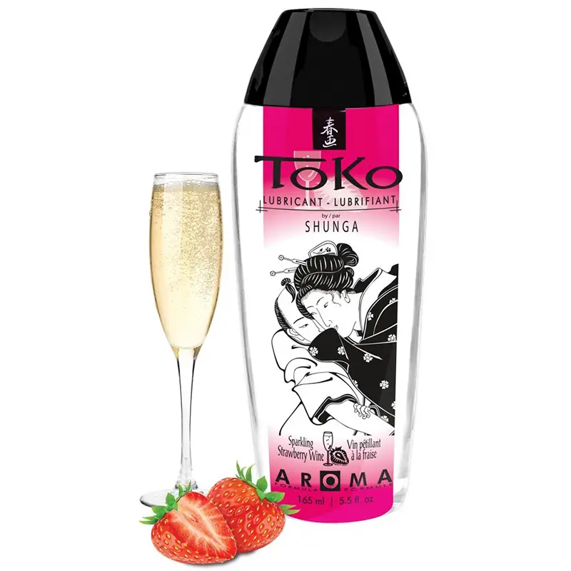 Shunga Lubrikant Toko Sparkling, Aroma jagode, 165ml