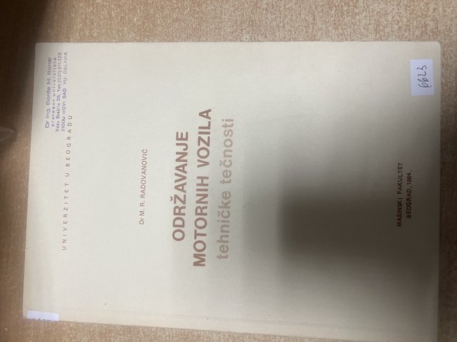 odrzavanje motornih vozila tehnicke tecnosti radovanovi
