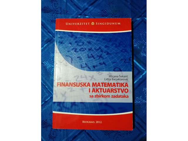 Finansijska matematika i aktuarstvo,Mirjana Šekarić