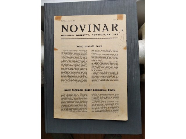 NOVINAR, broj 1 (1950. god.)