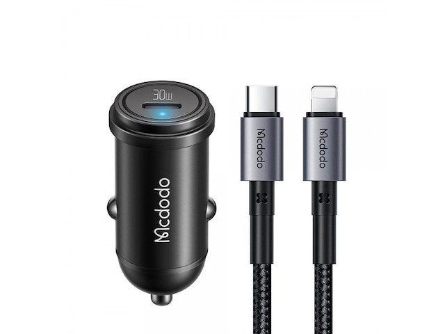 MCDODO CC-7492 SET AUTO Punjač 30W USB-C + KABL 36W TIP-C NA LIGHTNING DUŽINA 1,2m