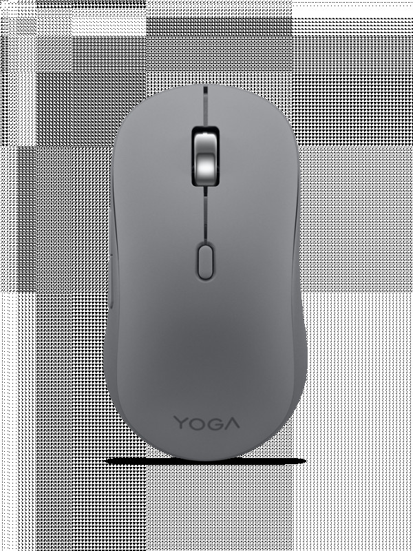 Lenovo Yoga Bluetooth Silent Mouse (Luna Grey), DPI switch 1600-2400-4000, IR optical sensor, Full size, Triple Bluetoot ( GY51S61919 )