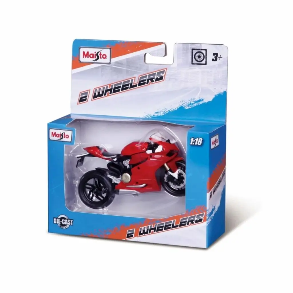 Maisto Dečiji motor 1:18, Metalni, Crveni