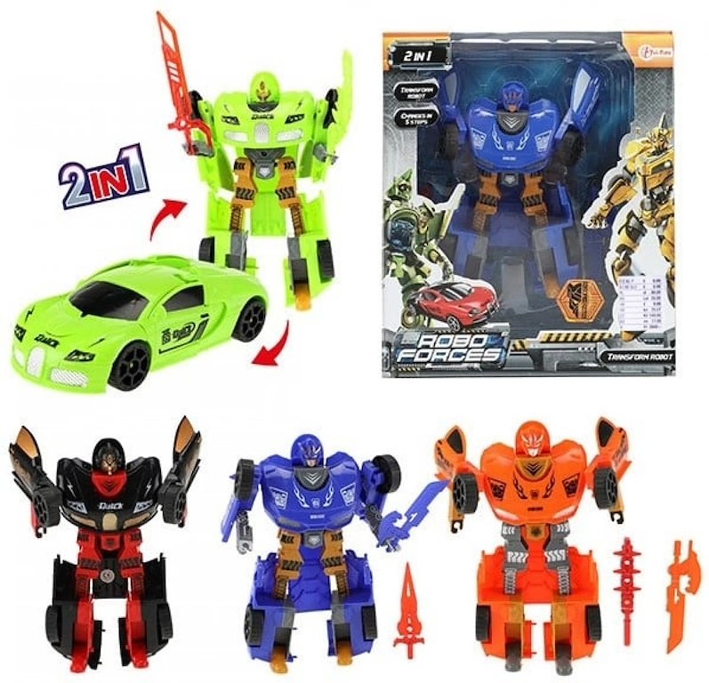 ROBOFORCES robot transformers 20cm Super car 4ass
