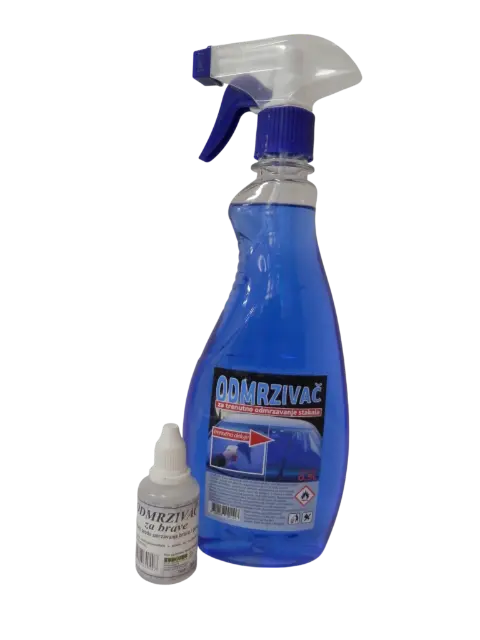 Zimski Set Odmrzivač stakla De-icer sa pumpicom 0,5l + Sredstvo protiv smrzavanja bravica 30ml