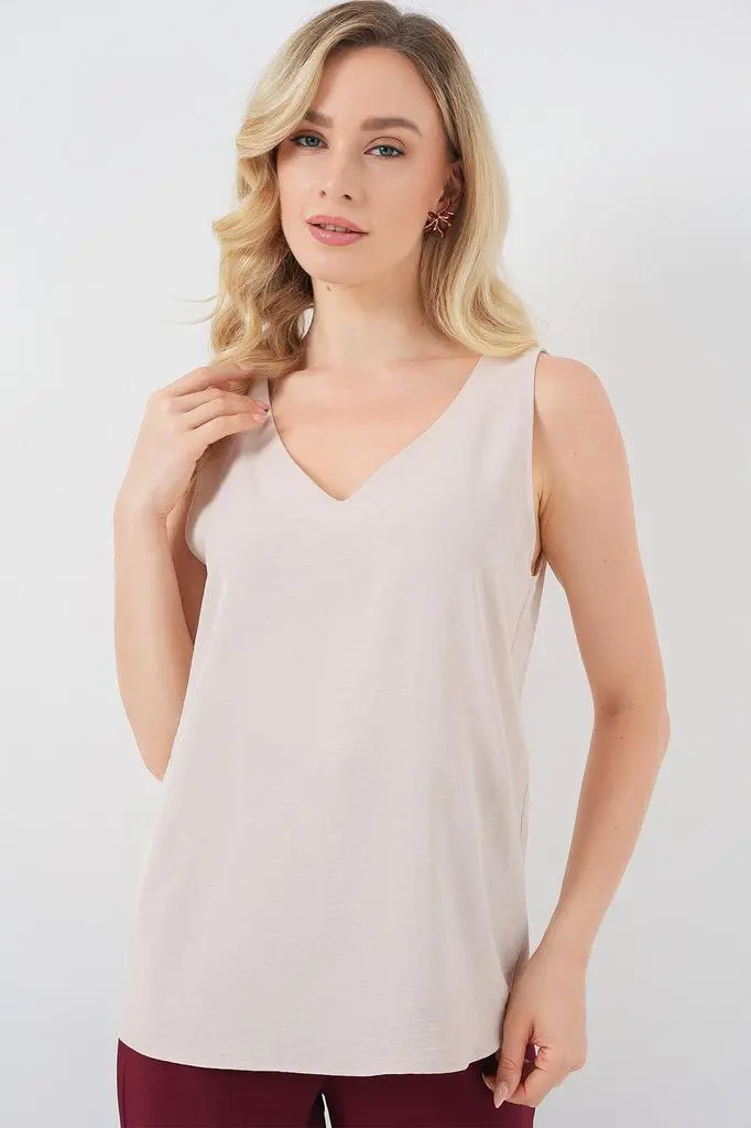 Bigdart Ženska bluza MDIRNSI6, Bez rukava, Bela