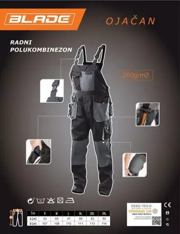 RADNI POLUKOMBINEZON
