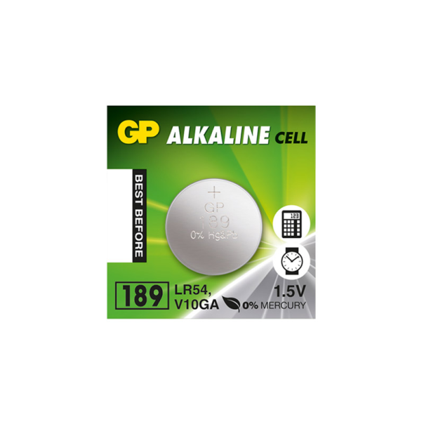 GP LR54/ 1130/189/389/AG10 1.5V alkalna baterija