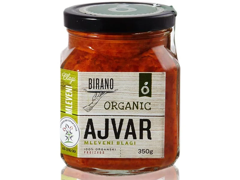 Organski Ajvar Mleveni Blagi Strela 350g