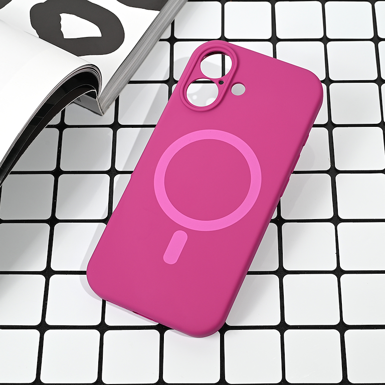 Zastitna maska (futrola) Magsafe Pure color - iPhone 17 6.3 tamno pink