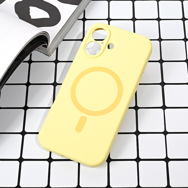 Zastitna maska (futrola) Magsafe Pure color - iPhone 17 6.3 zuta