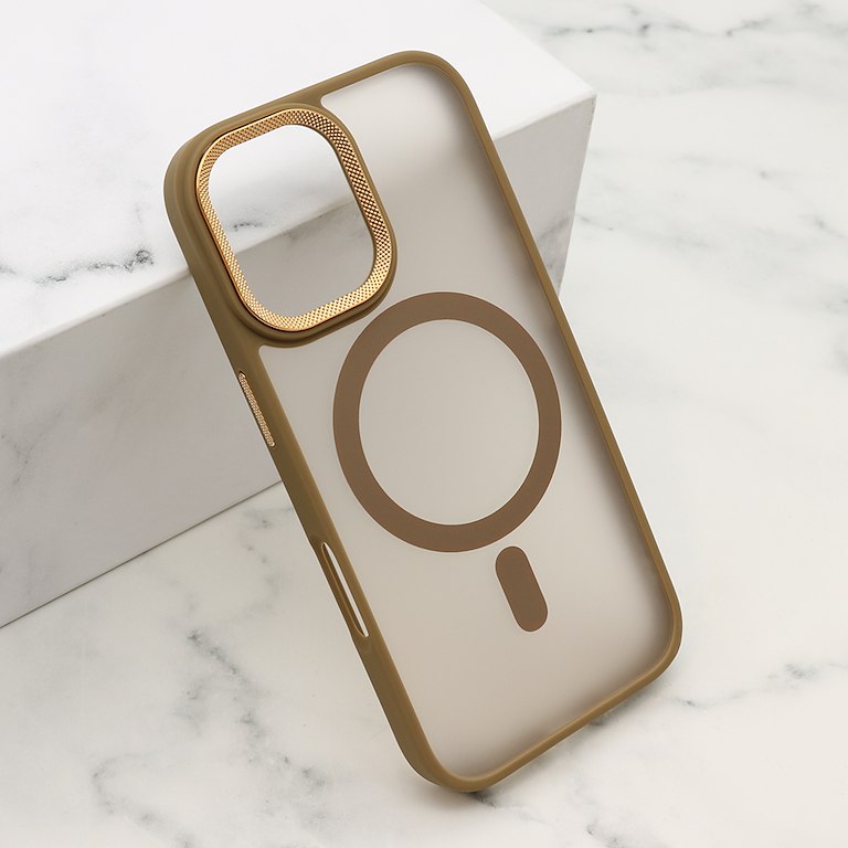Zastitna maska (futrola) SILKY MagSafe II - iPhone 17 braon (MS)