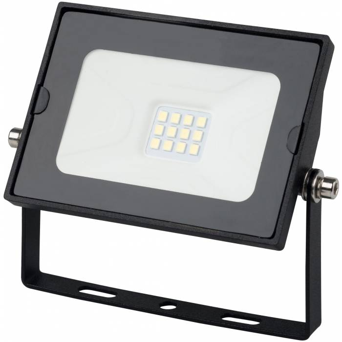 LED REFLEKTOR SMD VALUE SLIM 10W 4000K CRNI ABSSFLNW-10W