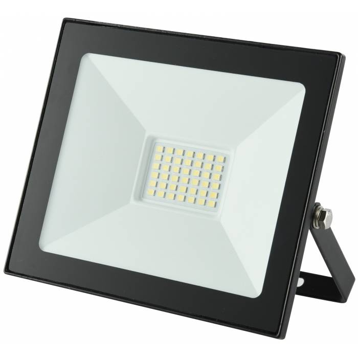 LED REFLEKTOR SMD VALUE SLIM 30W 6400K 2400LM CRNI ASFLCW-30W