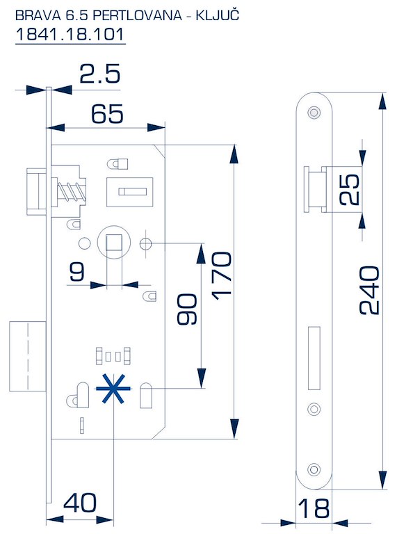 BRAVA 6 KLJUC PERTLOVANA D/L 1841.18.101 RINFUZ