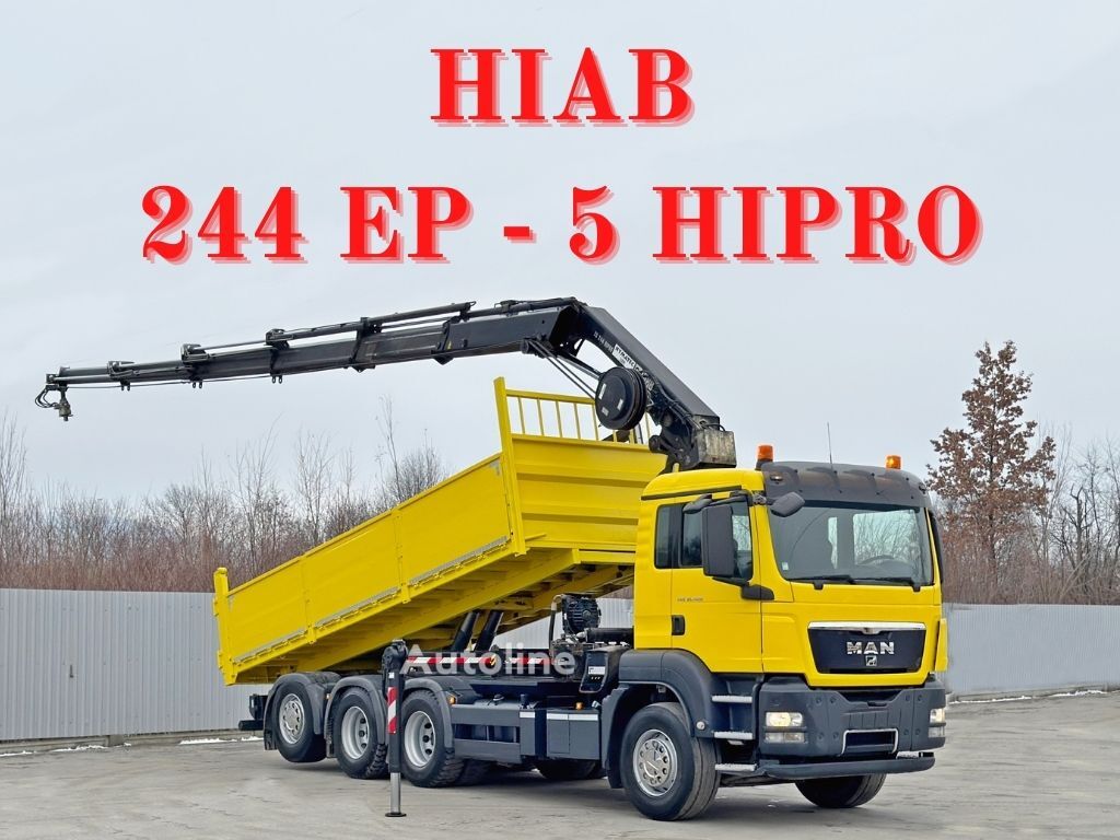 MAN TGS 35.400 * HIAB 244 EP - 5 HIPRO + FUNK * 8x4 kiper