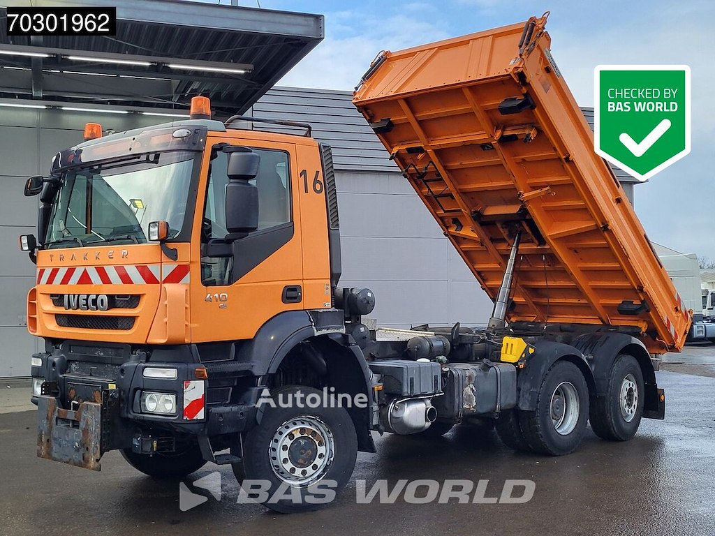 IVECO Trakker 410 6X4 5m3 Meiller 3-way tipper Lift+Steering axle Big- kiper