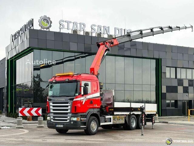 Scania R500 6x2 PALFINGER PK 29002 Crane Kran kamion s ravnom platformom