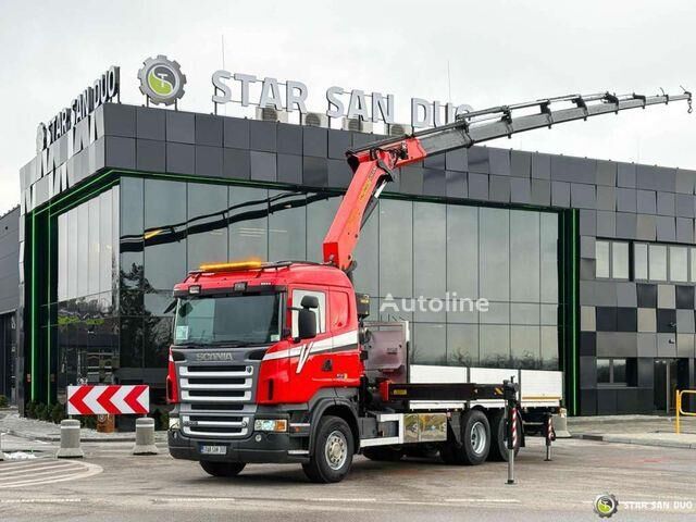 Scania R500 6x2 PALFINGER PK 29002 Crane Kran kamion s ravnom platformom