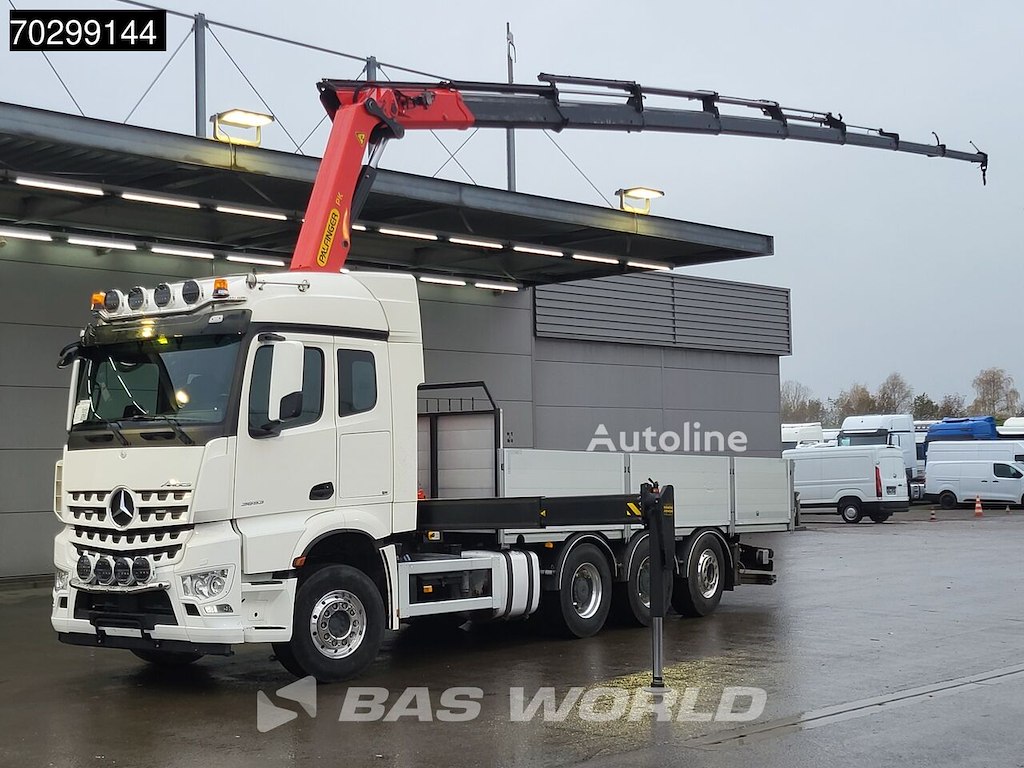 Mercedes-Benz Aroc 3653 Arocs 8X4 Palfinger PK26002-EH G Kran Crane Remote Lif kamion s ravnom platformom