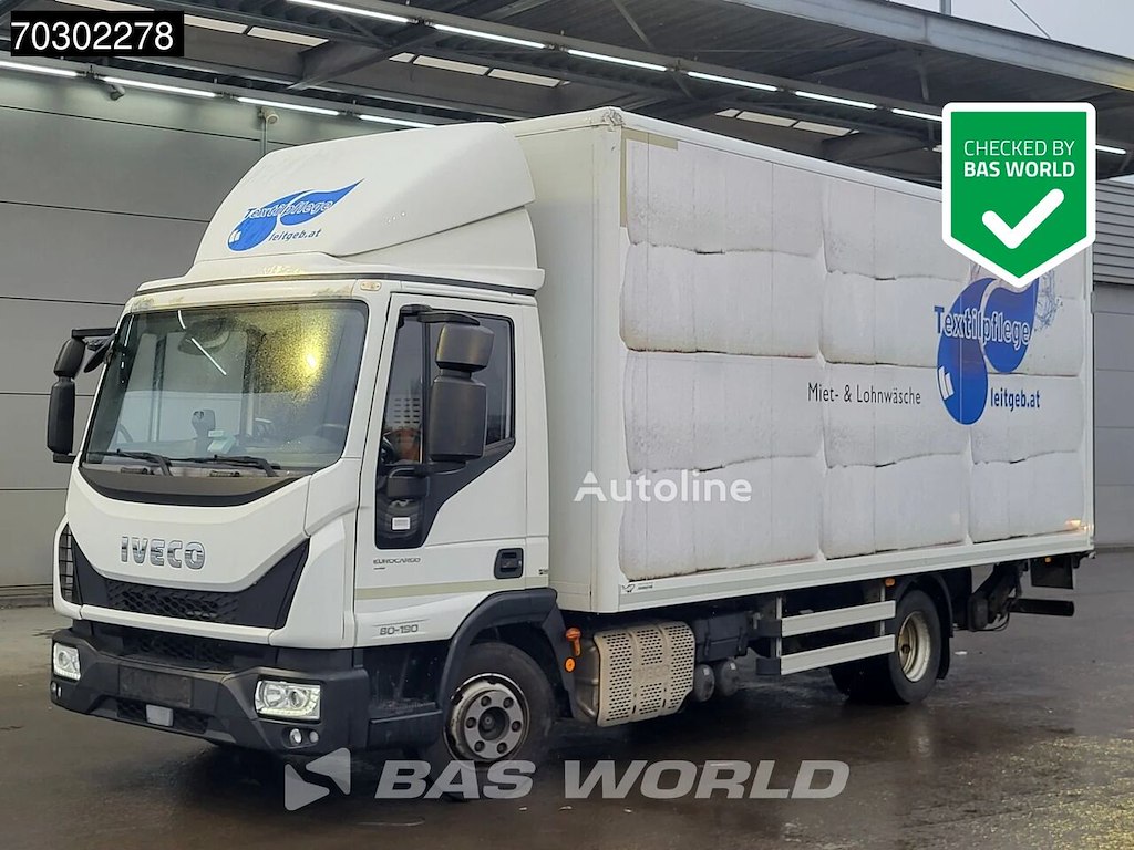IVECO Eurocargo 80E190 4X2 8tonner Manual 1500kg Tailgate Euro 6 kamion furgon