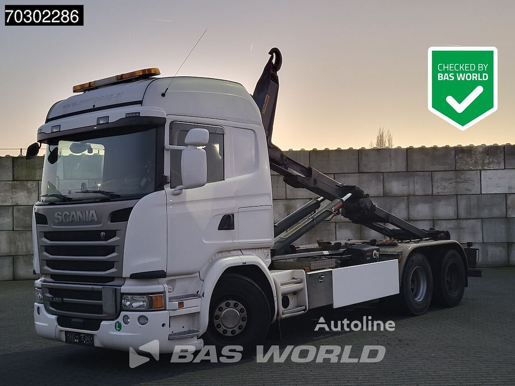 Scania G450 6X2 HIAB XR21Z59 containersystem 3-pedals Retarder Lift-Axl kamion rol kiper