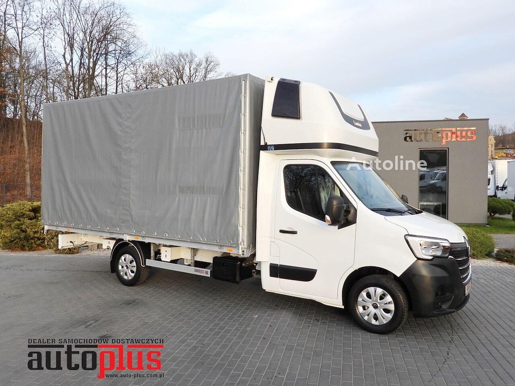 Renault MASTER PLANDEKA 10 PALET WEBASTO TEMPOMAT LEDY PNEUMATYKA KLIMAT kamion s ceradom < 3.5t