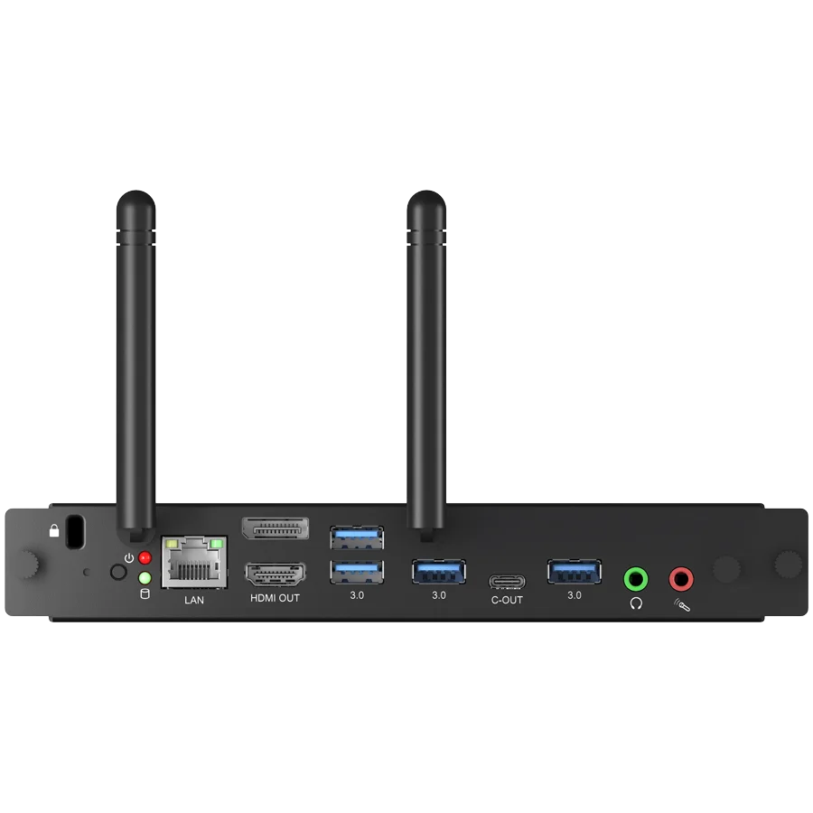 OPS Slot PC-Module with UW5K supported, Low Noise, Intel Core i5-12450H /Intel UHD Graphics /8GB DDR4 Memory, M2 256GB SSD, WiFi6, 1GB LAN, Bluetooth 5.2, 4xUSB3.2, 2xUSB2.0, USB Type-C, DP & HDMI...