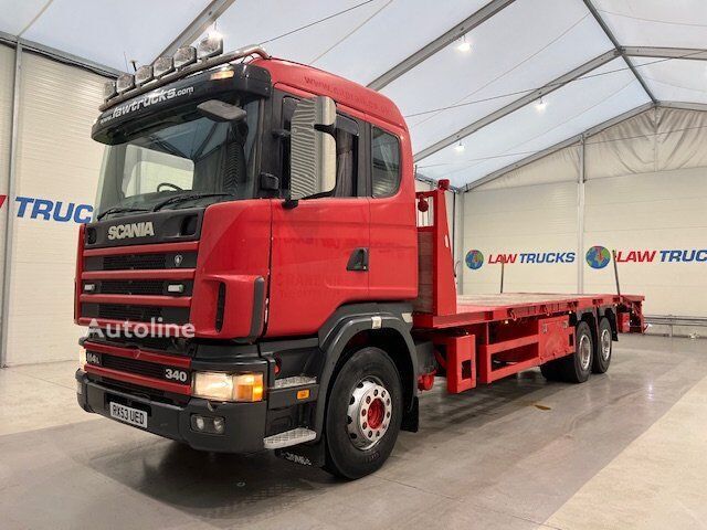 Scania 114 340 6x2 10 Tyre Sleeper Cab Beavertail autotransporter