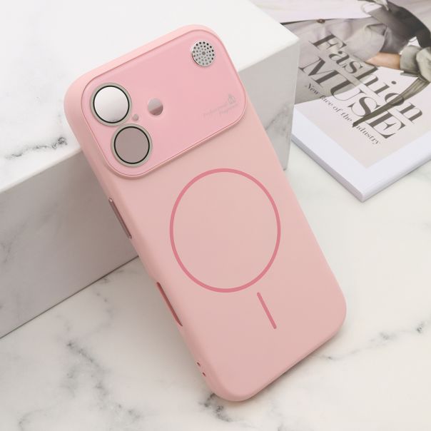 Maska PASTEL DREAMS MagSafe za iPhone 16, roza