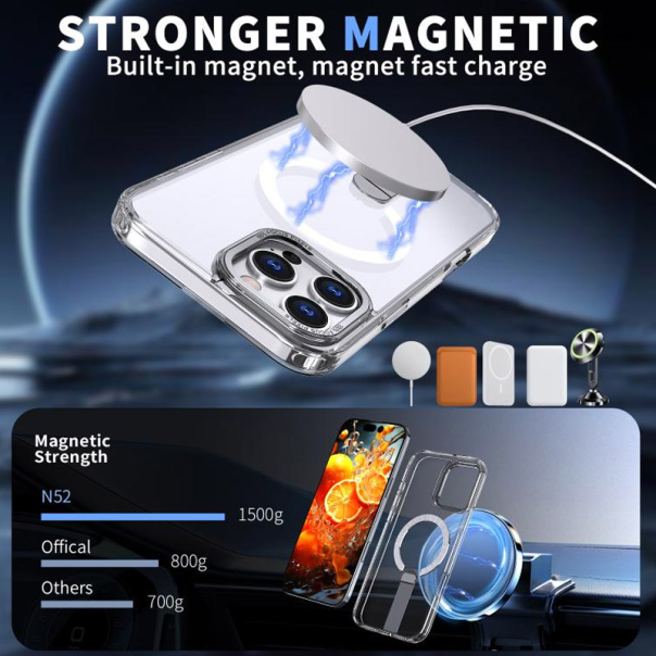 Maska za iPhone 16 Pro Max Mag Case Flex bela