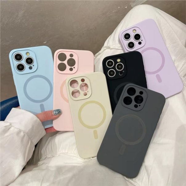 Maska za iPhone 17 Pro Max Mag Case PureTone svetlo plava