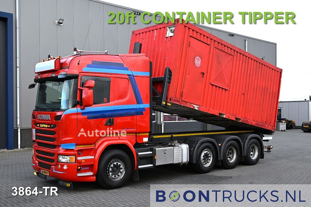 Scania R450 8x2 | EURO6 * CONTAINER TRANSPORT * 20ft TIPPING * NL TRUCK vozilo za prevoz kontejnera