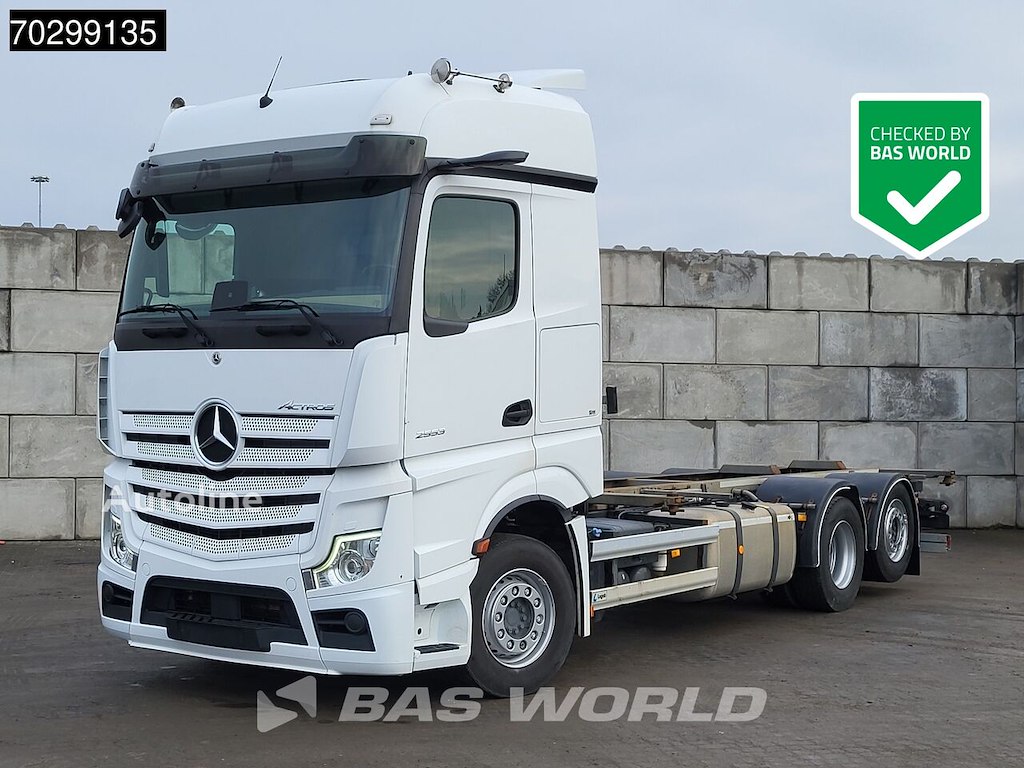 Mercedes-Benz Actros 2553 Actros 6X2 Full Air Retarder Lift Axle Euro 6 vozilo za prevoz kontejnera