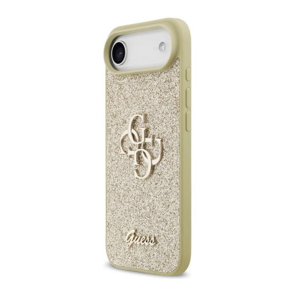Maska za iPhone Air Guess Fixed Glitter Big 4G zlatna
