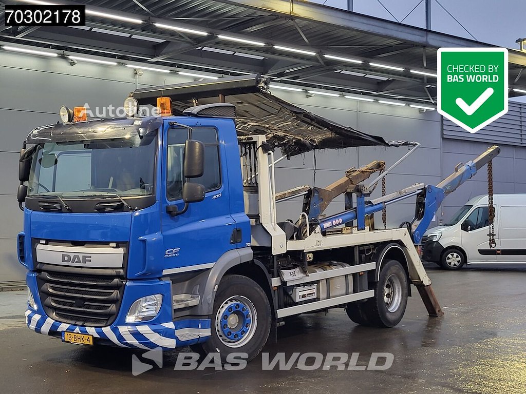DAF CF 400 4X2 NL-Truck ACC 13T VDL skiploader Euro 6 kamion autopodizač kontejnera