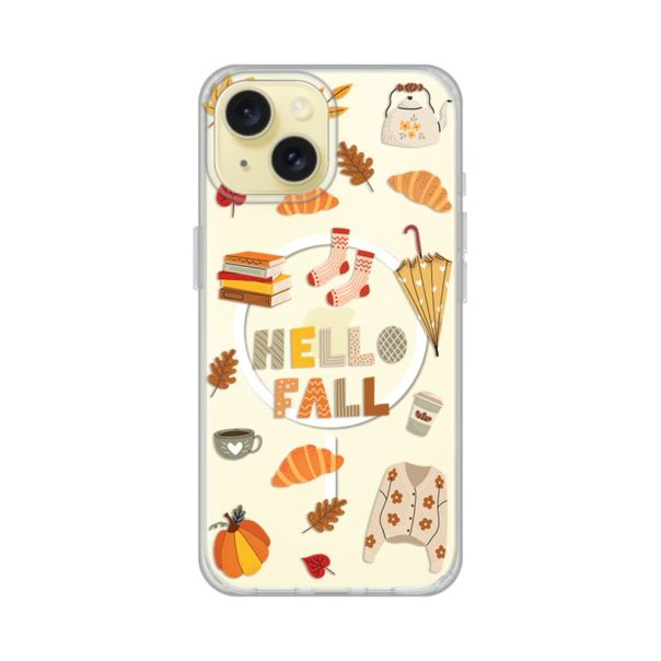 Maska za iPhone 15 6.1 Hello Fall Print Magsafe