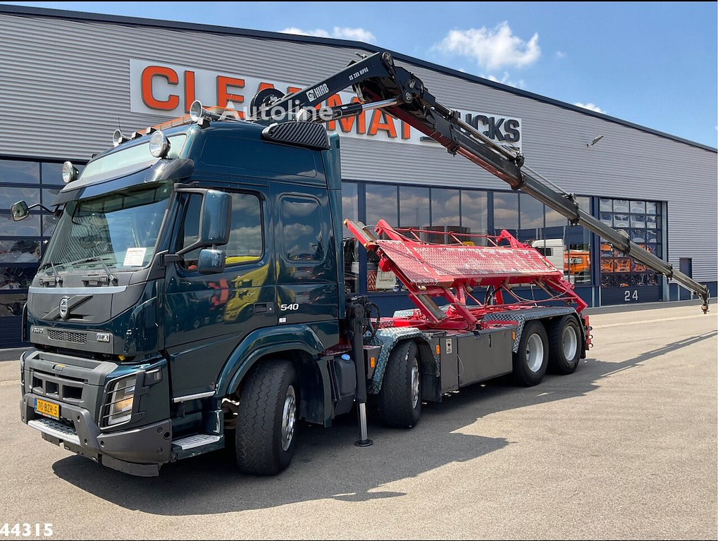 Volvo FMX 540 8x4 Euro 6 Hiab 28 Tonmeter laadkraan kamion sa kukom za podizanje tereta