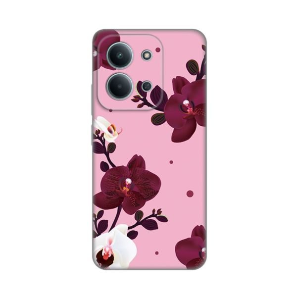 Maska za Xiaomi Redmi 15C 4G Pink Orchid Silikonska Print Skin