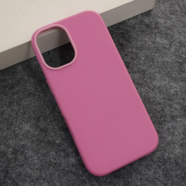 Maska za iPhone 17 Beautiful Shine Leather pink