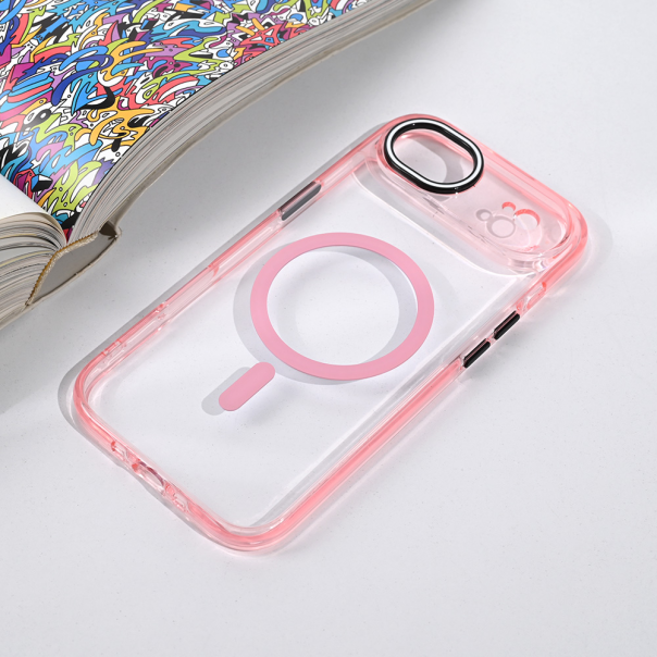 Maska za iPhone 17 Air 66 Magsafe Color Pop roze